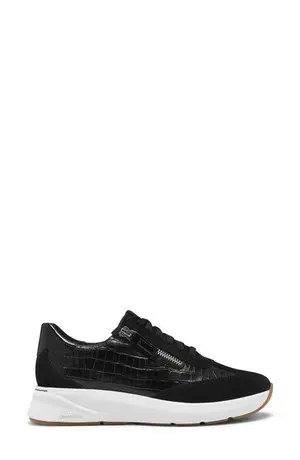 Clarks Code R Run Sneaker With Side-zip Closure - Black Combi