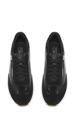 Clarks Code R Run Sneaker With Side-zip Closure - Black Combi