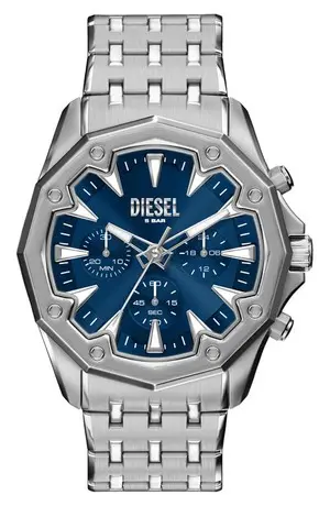 DIESEL® Stinger Chronograph Bracelet Watch - Silver