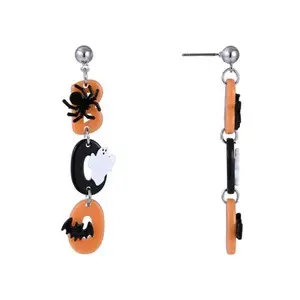 HALLMARK Halloween "boo" Dangle Earrings With Charms