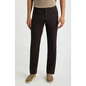 JACK VICTOR Wool Melange Stretch Pants - Brown