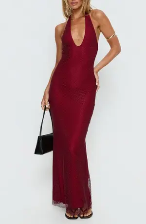 Princess Polly Earls Halter Maxi Dress