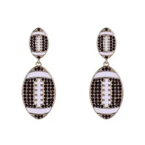 HALLMARK Game Day Stone Football Drop Earrings