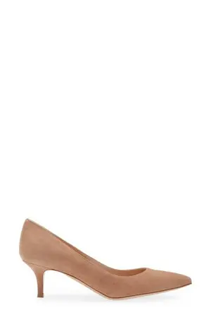 GIANVITO ROSSI Kitten Heel Pointed Toe Pump