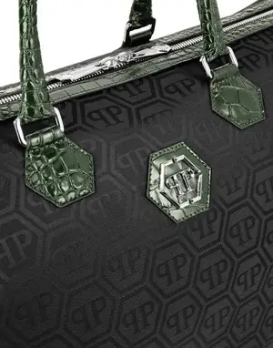 Philipp Plein Nylon Weekend Bag Monogram