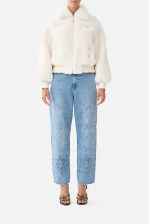 Camilla Faux Fur Bomber Jacket