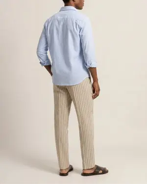Orlebar Brown Relaxed Fit Striped Linen Trousers