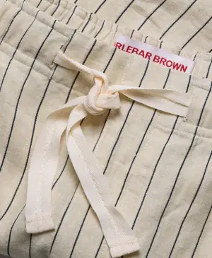 Orlebar Brown Relaxed Fit Striped Linen Trousers