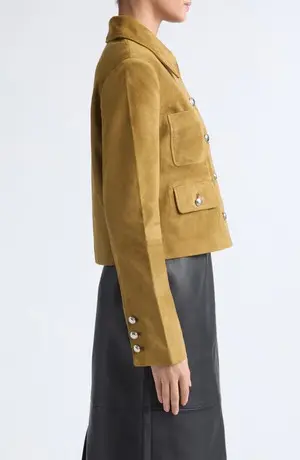 Altuzarra Astley Suede Jacket - Breen