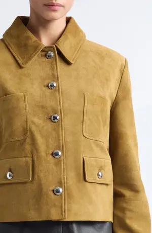 Altuzarra Astley Suede Jacket - Breen