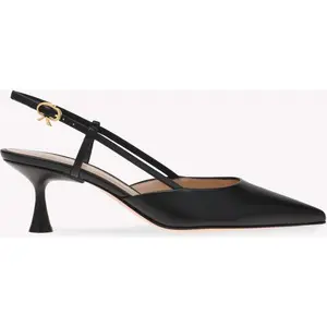 GIANVITO ROSSI Kitten Heel Slingback Pumps - Black