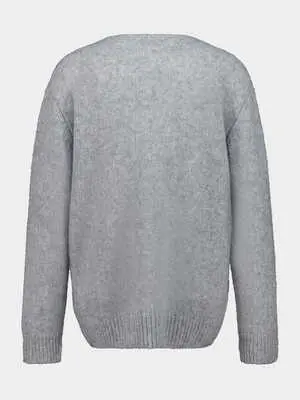 LISA YANG Light Leona Silk Cashmere Sweater - Grey