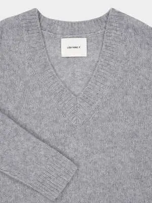 LISA YANG Light Leona Silk Cashmere Sweater - Grey