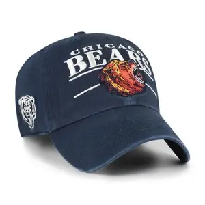 '47 Chicago Bears Throwback Graphic Clean Up Adjustable Hat - Navy
