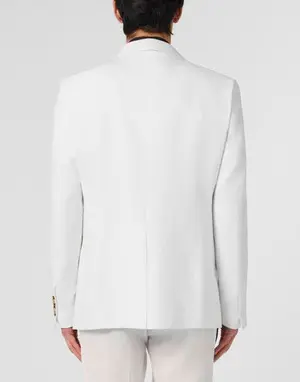 Philipp Plein Linen Miami Vice Fit Blazer