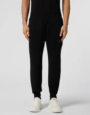 PLEIN SPORT Fleece Joggers 3d Tiger - Black