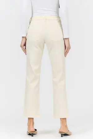 DEAR JOHN Anika Mid Rise Ankle Straight-leg Jeans