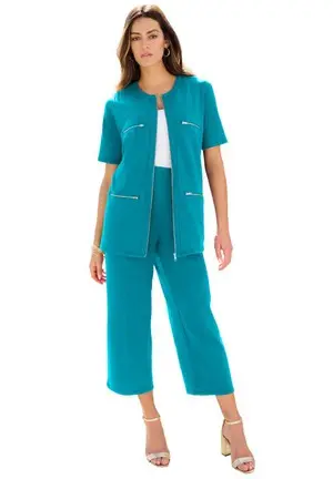 Roaman's Wide Leg Bottoms For Women