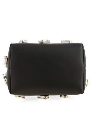 Erdem Mini Bloom Crystal Embellished Leather Handbag