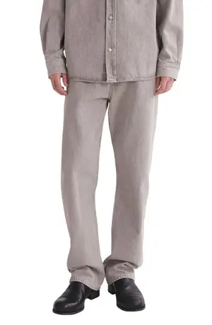 AGOLDE Mid Rise Loose Straight Leg Jeans - Digital Md Grey