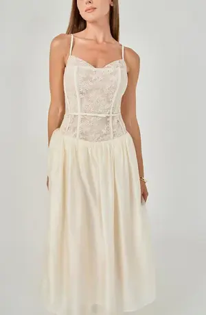 Endless Rose Lace Corset Midi Dress