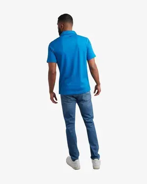 SPYDER Short Sleeve Color Block Polo - Cobalt