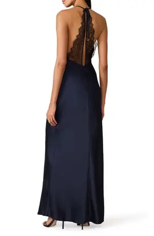 Steve Madden Phia Lace & Satin Maxi Dress