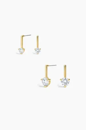 ELECTRIC PICKS JEWELRY Jet Set Earrings Set Of 2