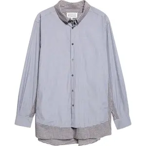 MAISON MARGIELA Double Layer Cotton Button-up Shirt