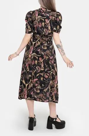DISTURBIA Dionaea Button-up Midi Shirt Dress