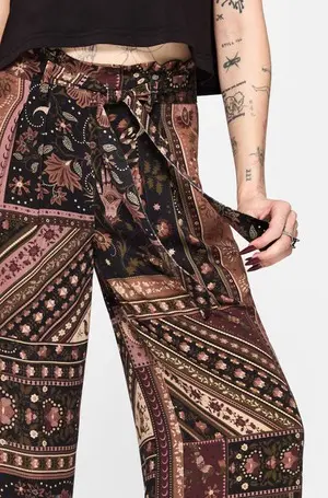 DISTURBIA Nola Folk Patchwork Culottes