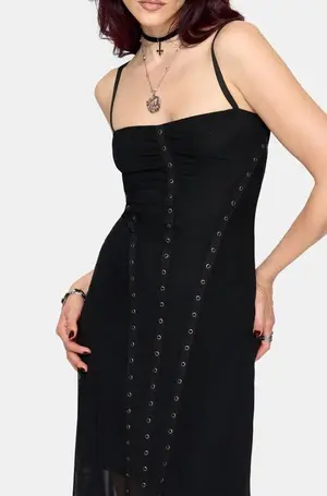 DISTURBIA Virella Mesh Cami Midi Dress