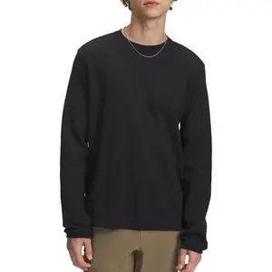 Under Armour Expanse Waffle Crewneck Long Sleeve T-shirt - Black