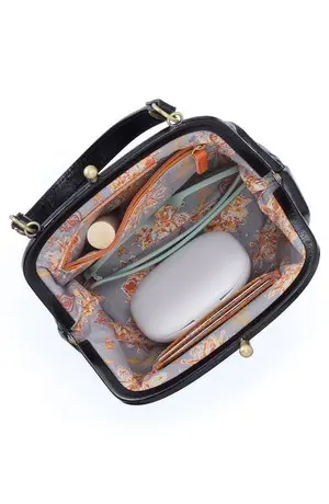 Hobo Alba Frame Leather Crossbody Bag