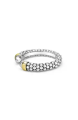 Lagos Signature Caviar Open Ring