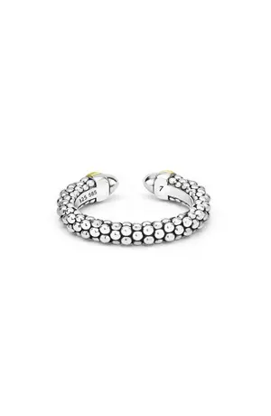 Lagos Signature Caviar Open Ring
