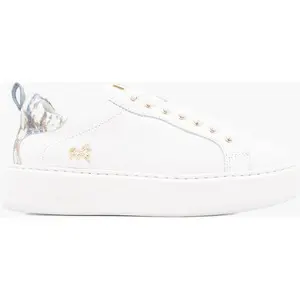 CAVALINHO Acqua Bella Leather Lace-up Platform Sneakers - Blue/white