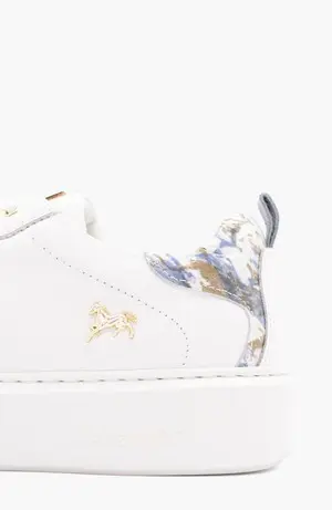 CAVALINHO Acqua Bella Leather Lace-up Platform Sneakers