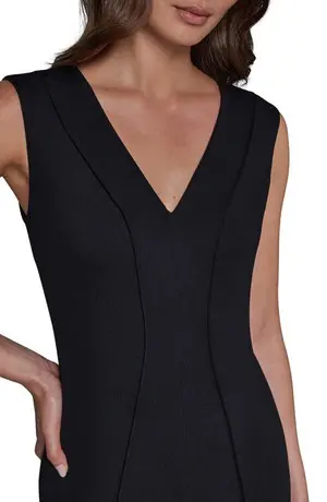 Donna Karan New York Sleeveless A-line Cocktail Dress - Black