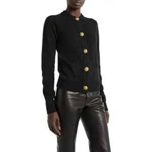 BALMAIN Balmain Eco-Cashmere Cardigan With Lion Chain Buttons
