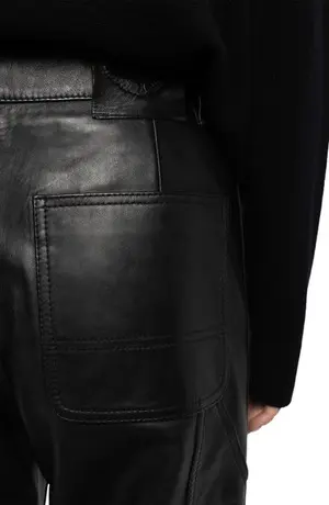 Zadig&Voltaire Perya Leather Wide Leg Pants
