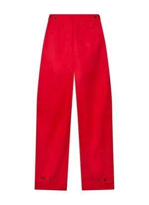 Mint Velvet Wide Leg Utility Trousers With Button Tab Cuffs