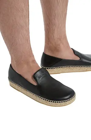 Balmain Smooth Leather Espadrilles