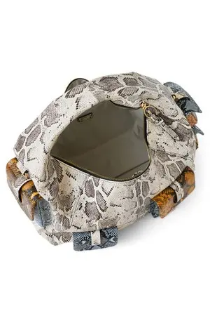 AIMEE Rebel Leather Shoulder Bag - Snake Multi