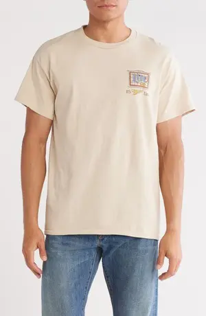 Junk Food Miller Lite Stained Glass Graphic T-shirt