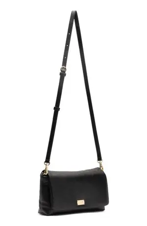 FRANCES VALENTINE Small Effie Leather Crossbody Bag - Black