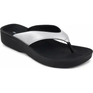 AEROTHOTIC Pearly Fume Flip Flops - Silver