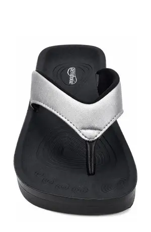 AEROTHOTIC Pearly Fume Flip Flops - Silver