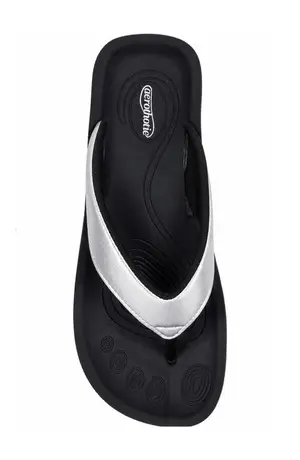 AEROTHOTIC Pearly Fume Flip Flops - Silver