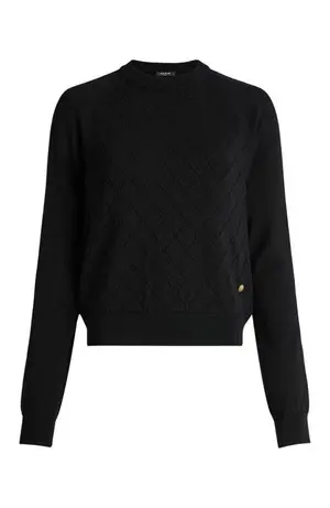 Balmain Fine Knit Jumper With Quilted Effect